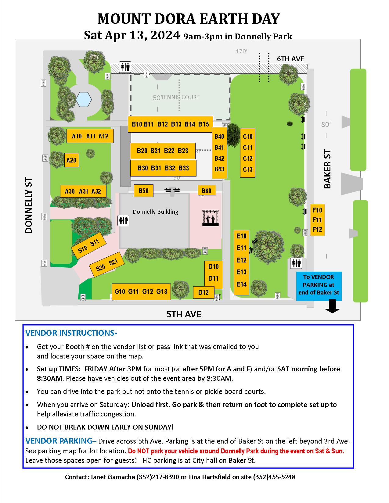 Earth Day Set Up – Janet's Festival insider website